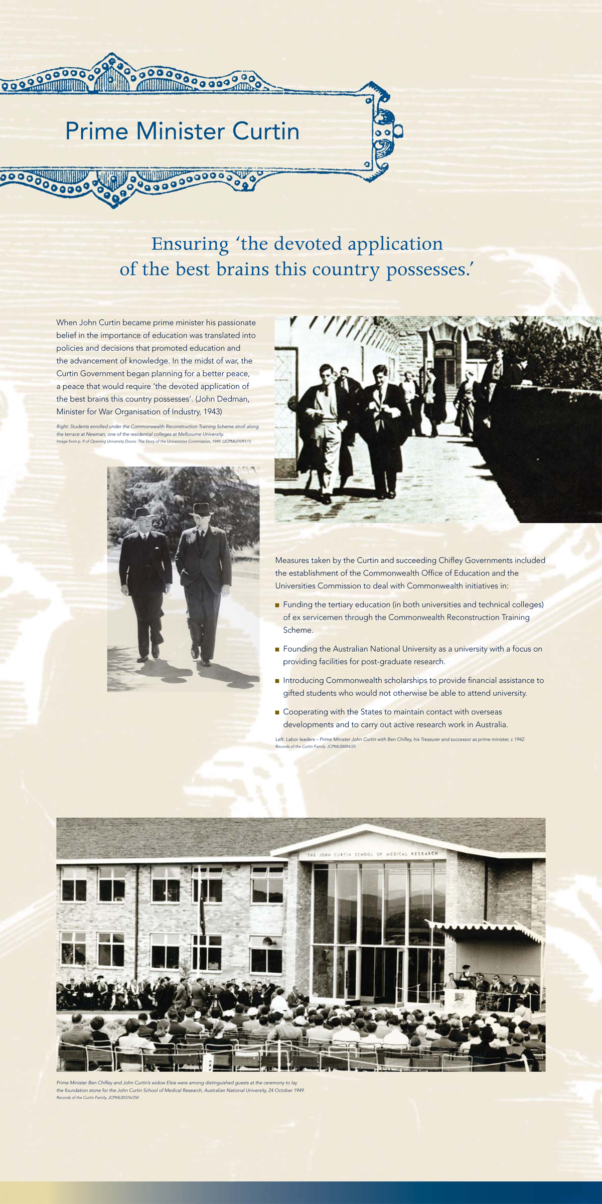 Technology: Prime Minister Curtin